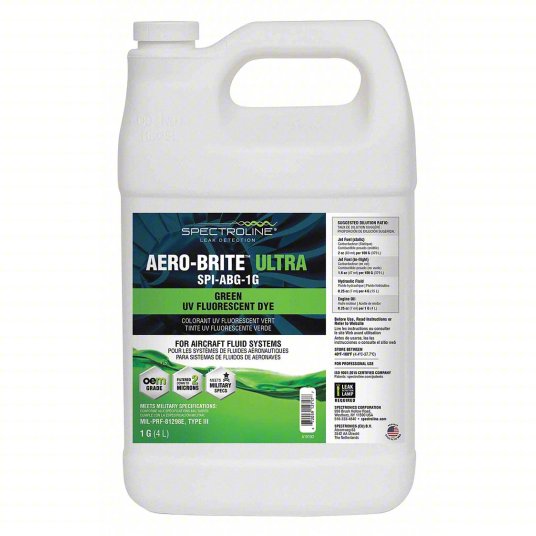 Aviation Leak Detection Dye Green Advanced Solutions Display