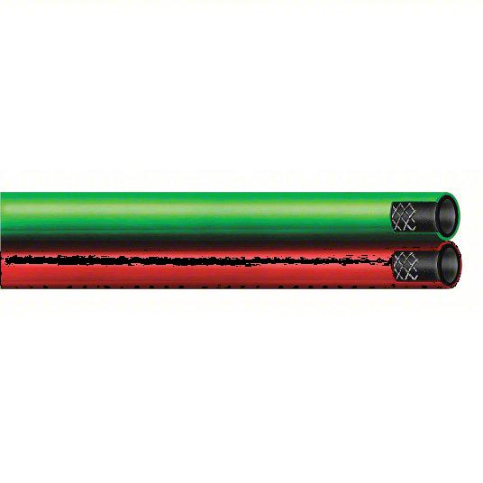 Twin Line Welding Hose: 3/8 in Hose Inside Dia., 750 ft Hose Lg, Green ...