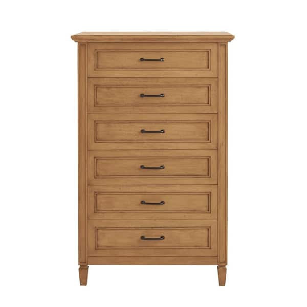 Bonawick Patina Wood 6-Drawer Chest of Drawers (50 in. H x 32 in. W x ...