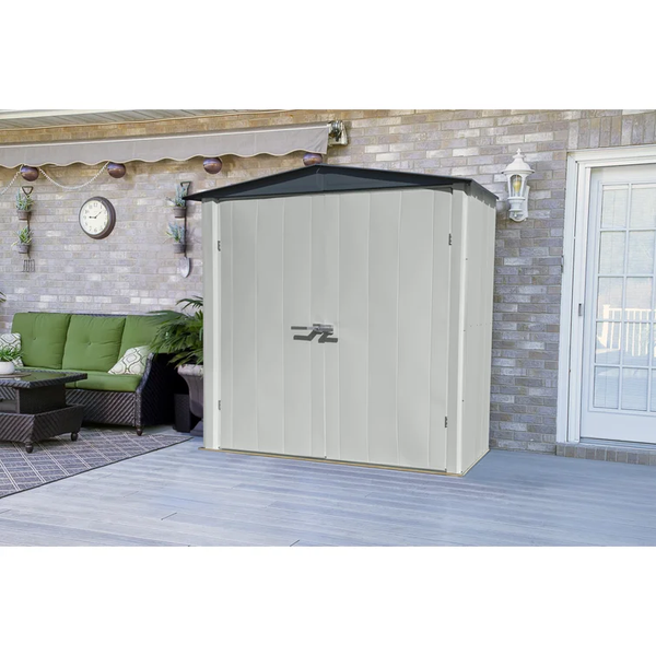 Spacemaker 6 ft. W x 3 ft. D Metal Garage Shed – ADVANCED SOLUTIONS DISPLAY