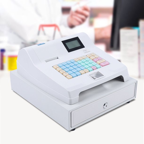 Commercial Electronic Cash Register 48 Keys POS System Casher ...