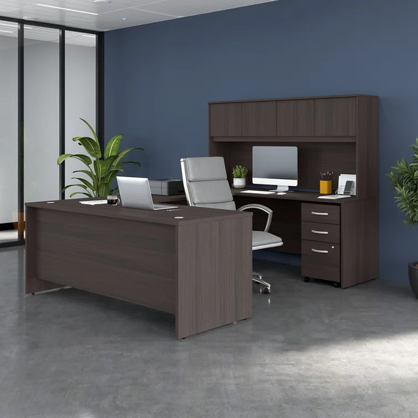 Ringold 3 Piece U-Shape Computer Desk Office Set with Hutch – ADVANCED ...