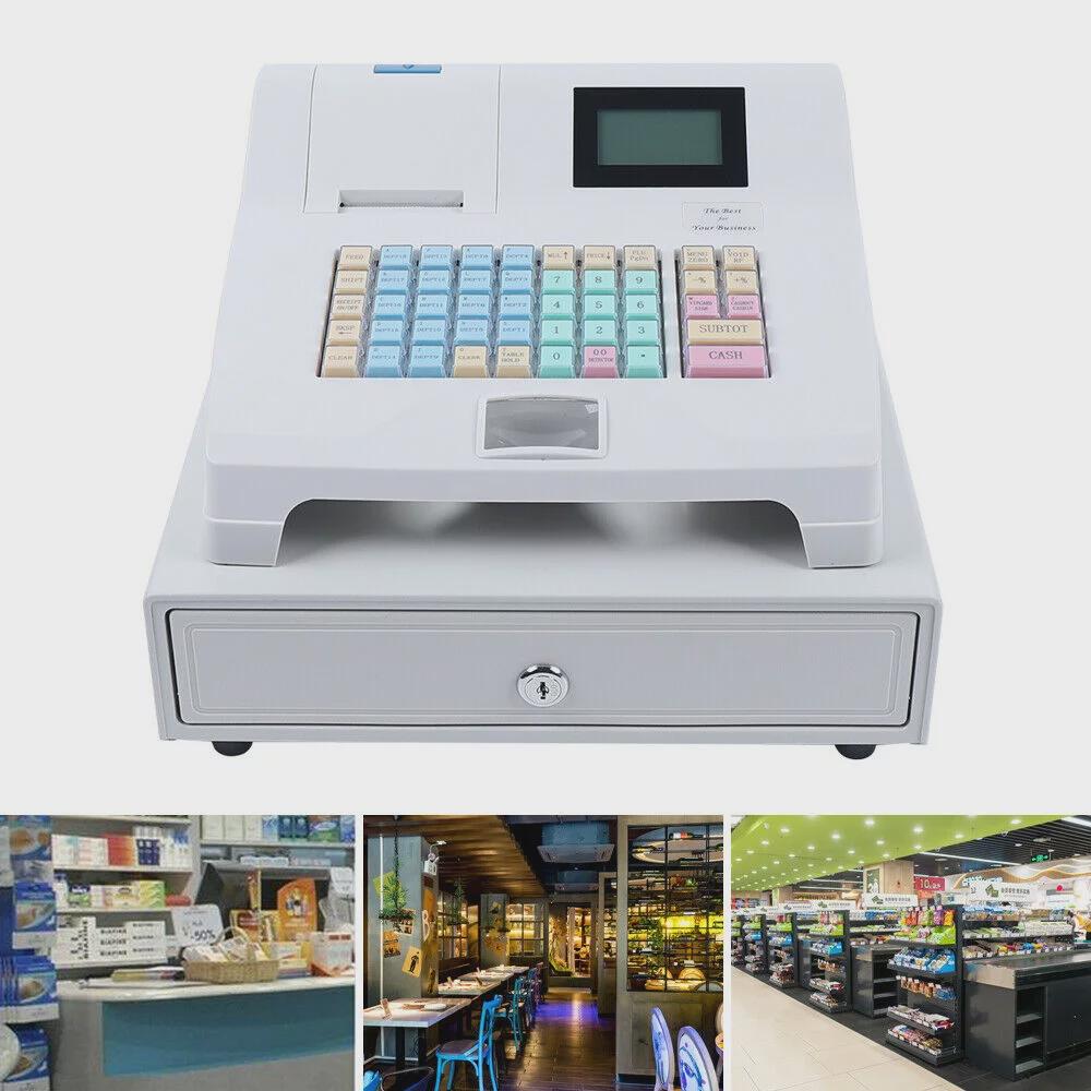 Supermarket Cash Register Store Restaurant POS System 48 Keys 8 Digita ...