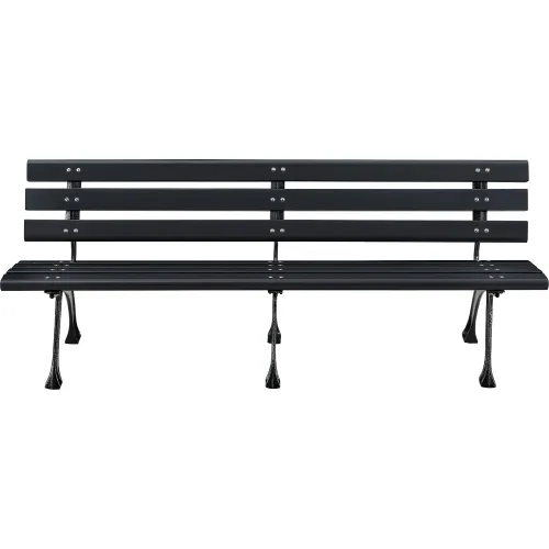6' Park Bench w/ Backrest – ADVANCED SOLUTIONS DISPLAY