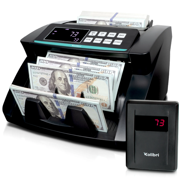 Kolibri Automatic Advanced Counterfeit Detection Bill Counter, 1500 Bi ...
