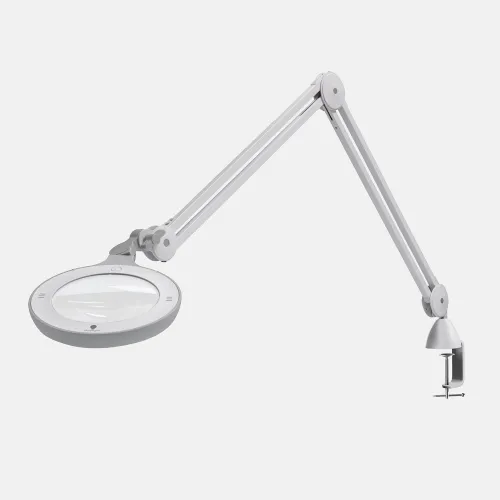 Omega LED Magnifier Lamp, 5" Dia. Lens, White – ADVANCED SOLUTIONS DISPLAY