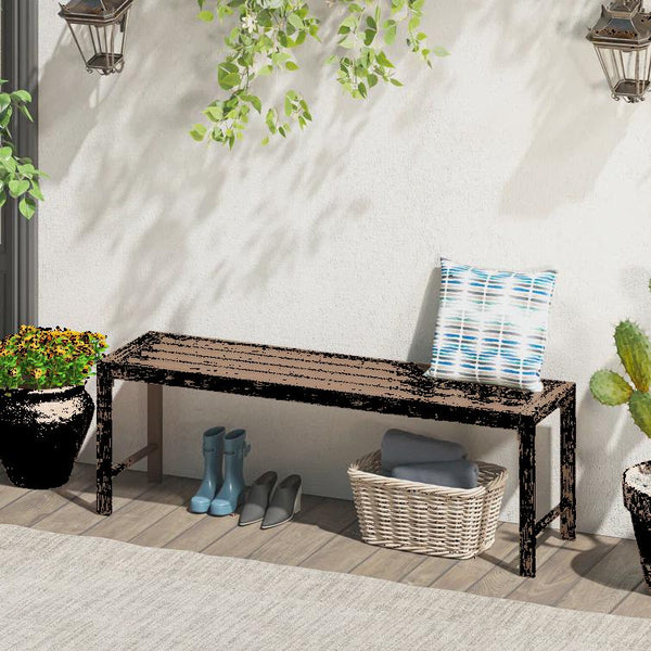 Allanah Metal Outdoor Bench – ADVANCED SOLUTIONS DISPLAY