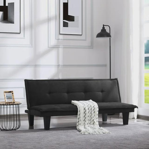 Modern Futon Sofa bed,Faux Suede Convertible Futon Sleeper Sofa Couch ...