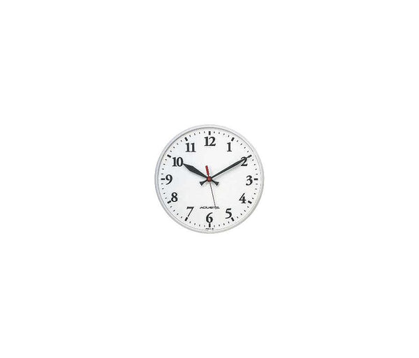 BASIC WHITE CLOCK, 12 1/2 In Dia – ADVANCED SOLUTIONS DISPLAY
