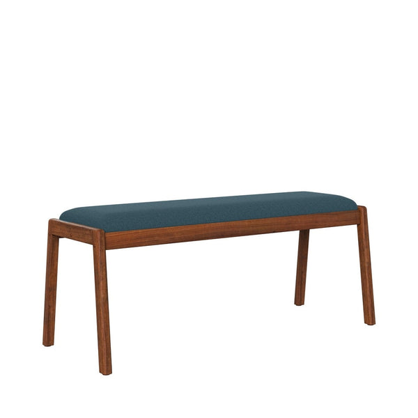 Carson Cherry Finish Dining Bench - Denim Blue – ADVANCED SOLUTIONS DISPLAY