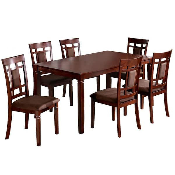 Montclair 7-Piece Dark Walnut Dining Set – ADVANCED SOLUTIONS DISPLAY