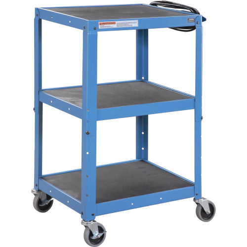 Steel Audio Visual & Instrument Cart, Black – ADVANCED SOLUTIONS DISPLAY