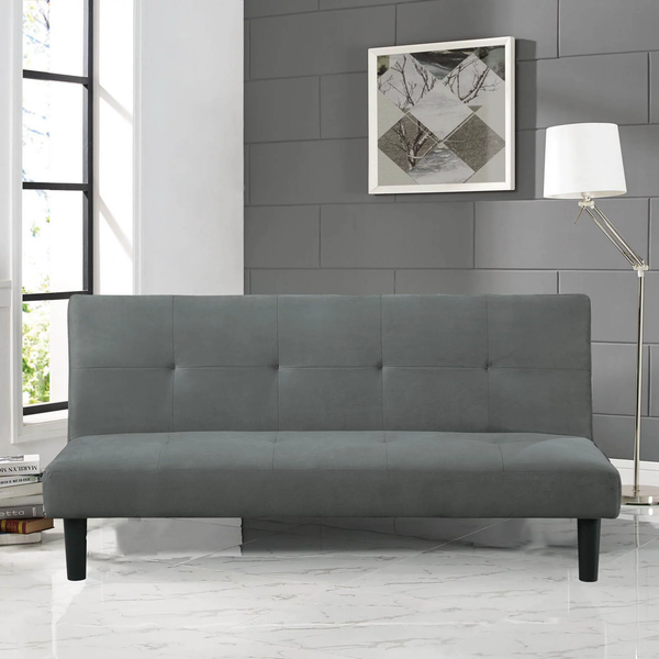 Serta Easton Modern Futon, dark Gray Fabric – ADVANCED SOLUTIONS DISPLAY
