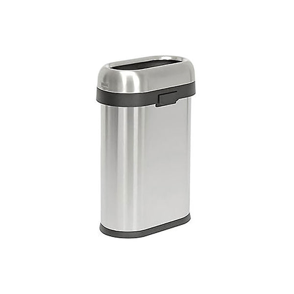 simplehuman® Slim Oval Open Top Can - 13 Gallon Brushed SS – ADVANCED ...