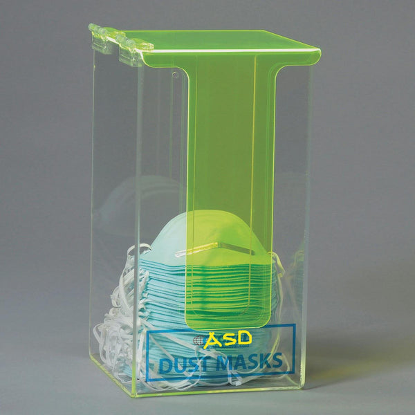 Acrylic Safety PPE Dispenser, Dust Mask Dispenser With Cover, GLADM1 ...